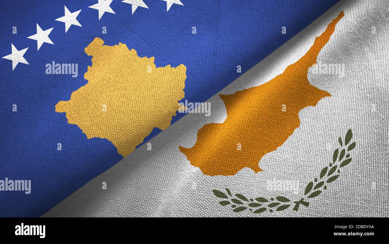 Kosovo cyprus flag hi-res stock photography and images - Alamy