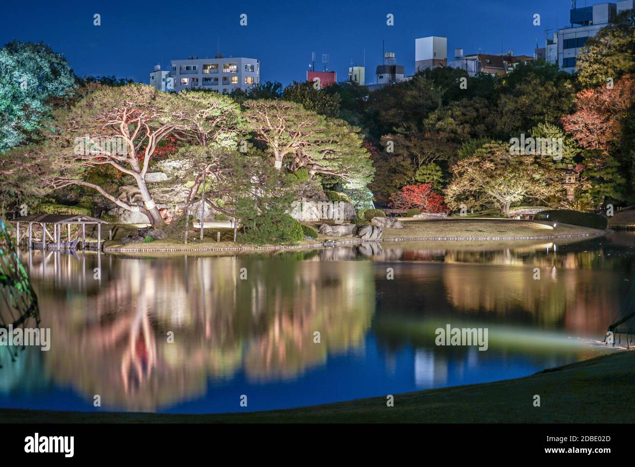 Daimyo garden of Rikugien (autumn colors). Shooting Location: Tokyo ...