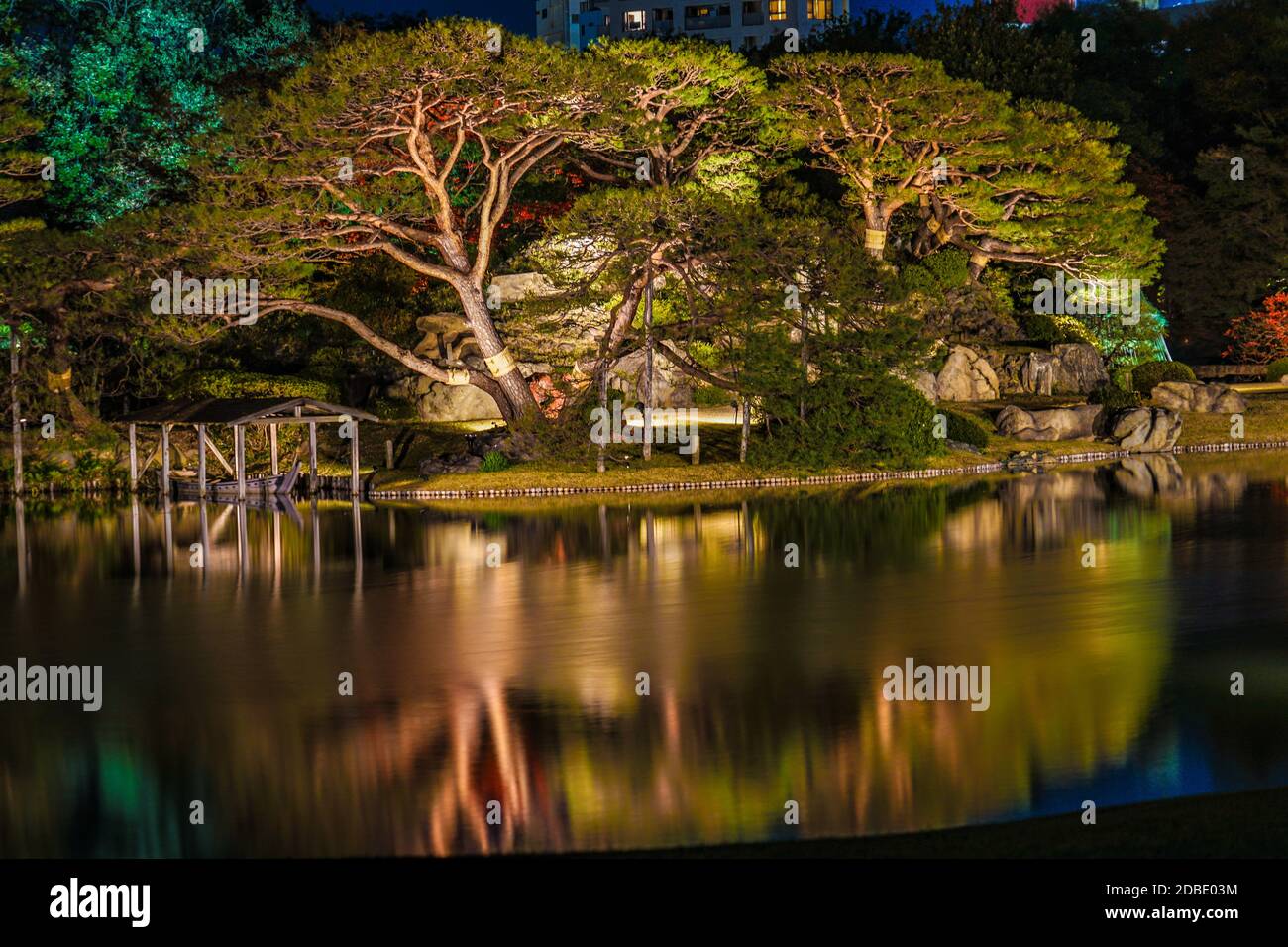 Daimyo garden of Rikugien (autumn colors). Shooting Location: Tokyo ...