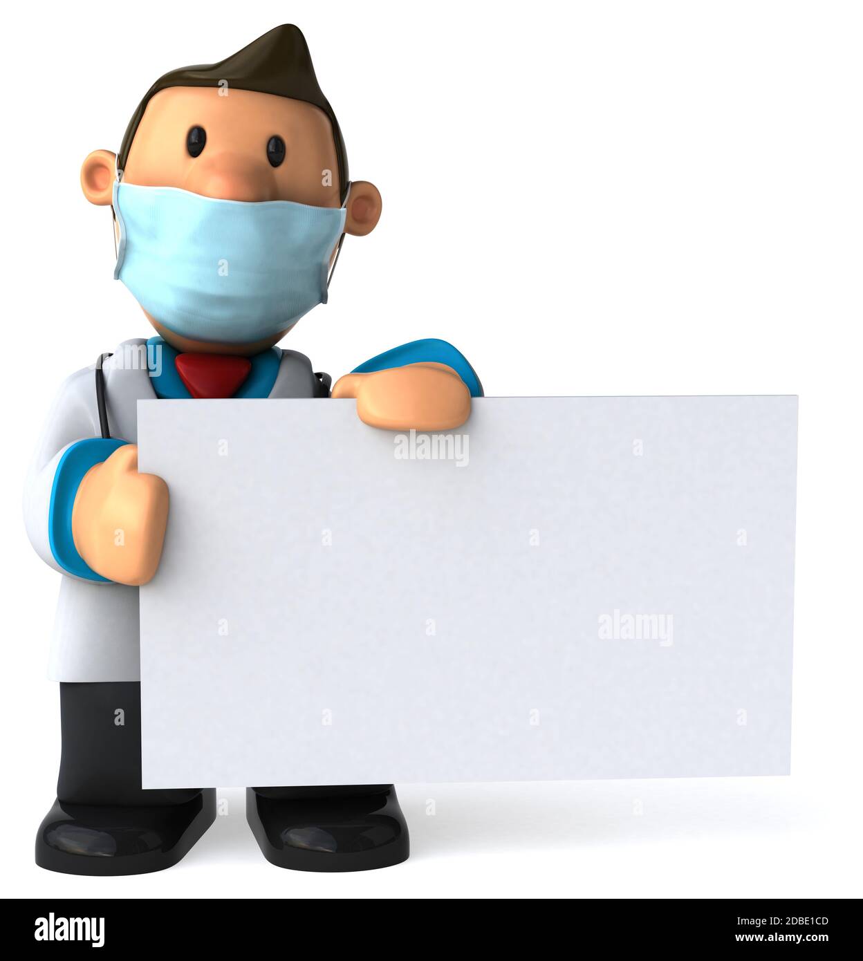 3D Illustration of a doctor with a mask Stock Photo - Alamy