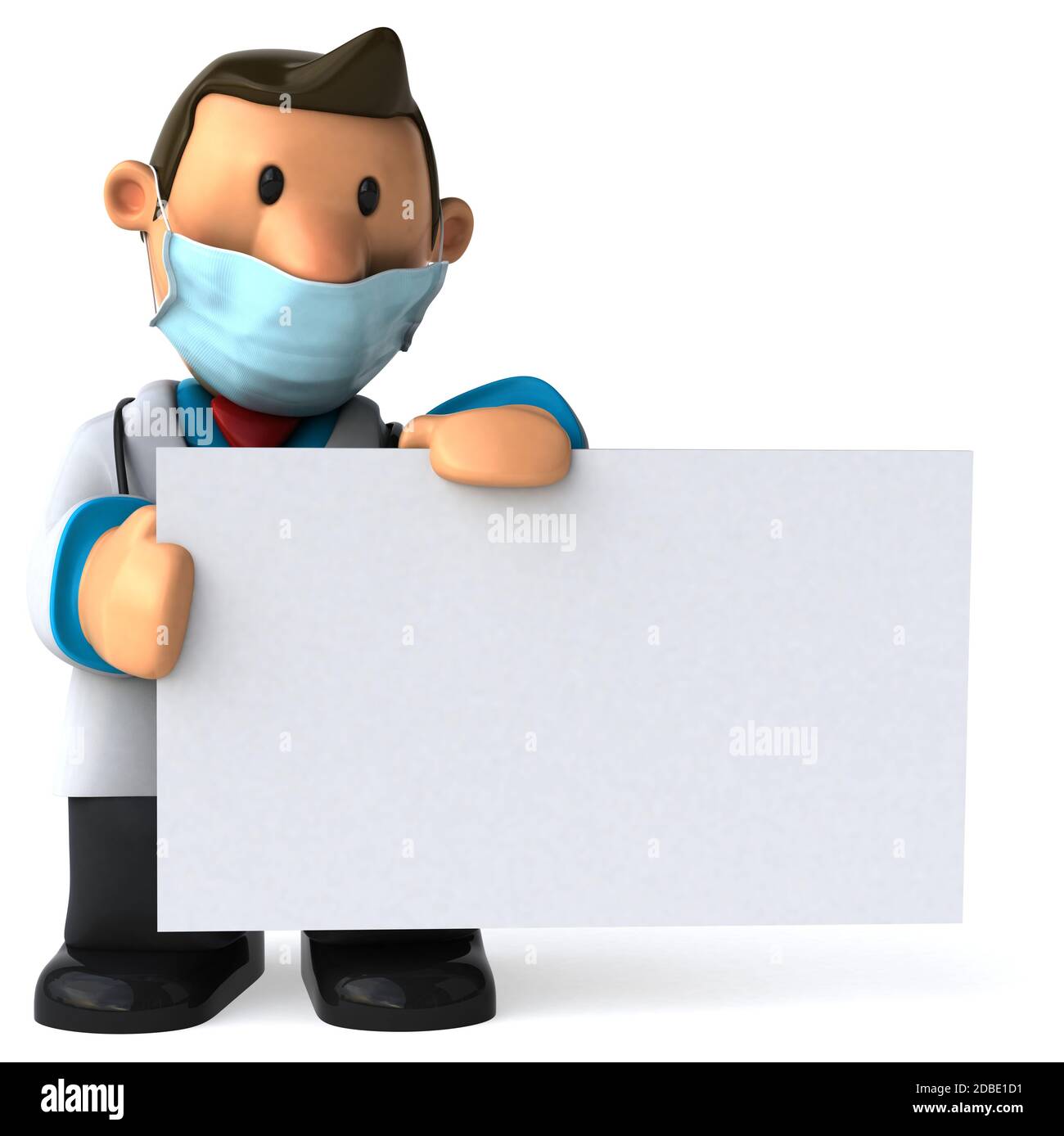 3D Illustration of a doctor with a mask Stock Photo - Alamy