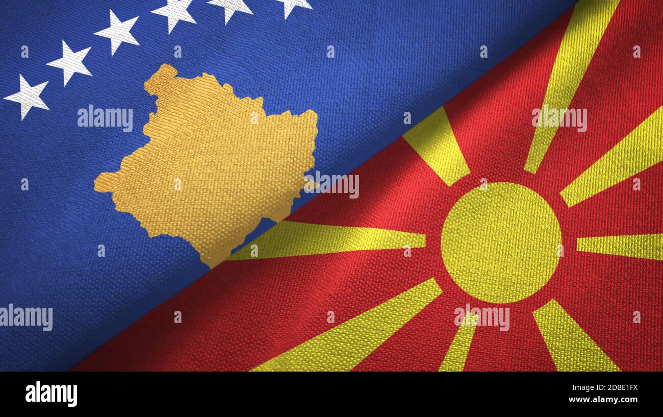 Kosovo north macedonia flag hi-res stock photography and images - Alamy
