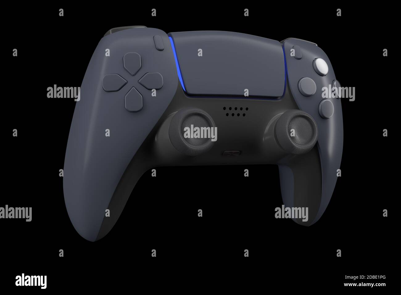 Realistic video game controller isolated on black with clipping path ...