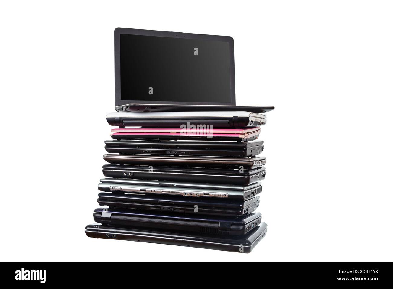 Stack laptops hi-res stock photography and images - Alamy