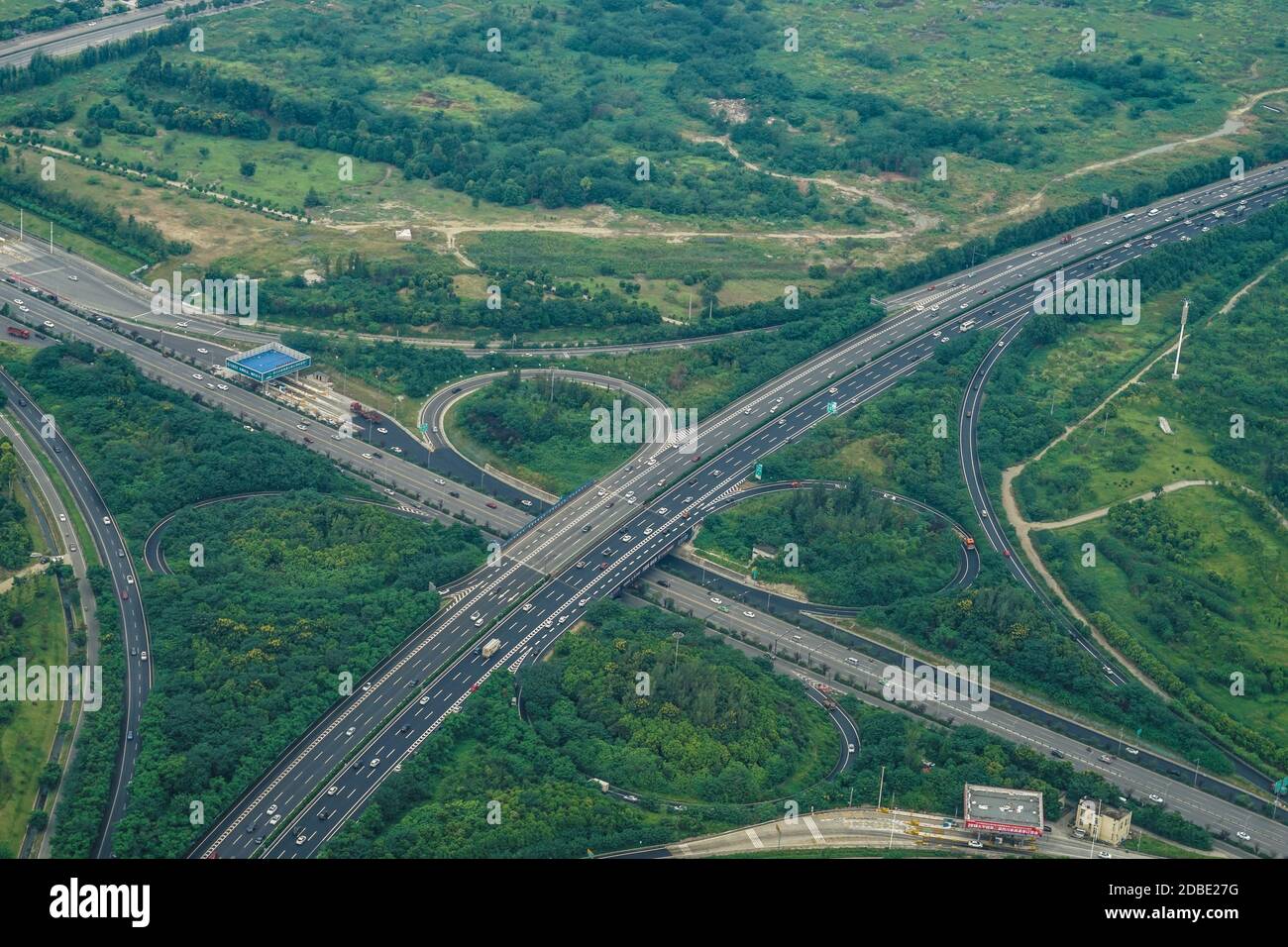Three-dimensional intersection of the highway (Chengdu, China ...