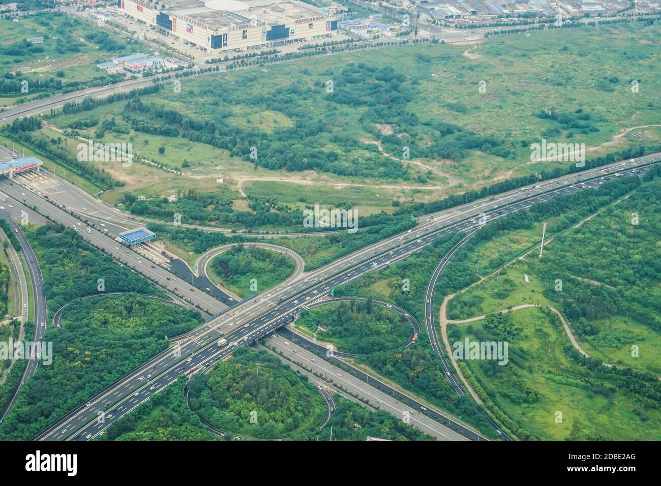 Three-dimensional intersection of the highway (Chengdu, China ...