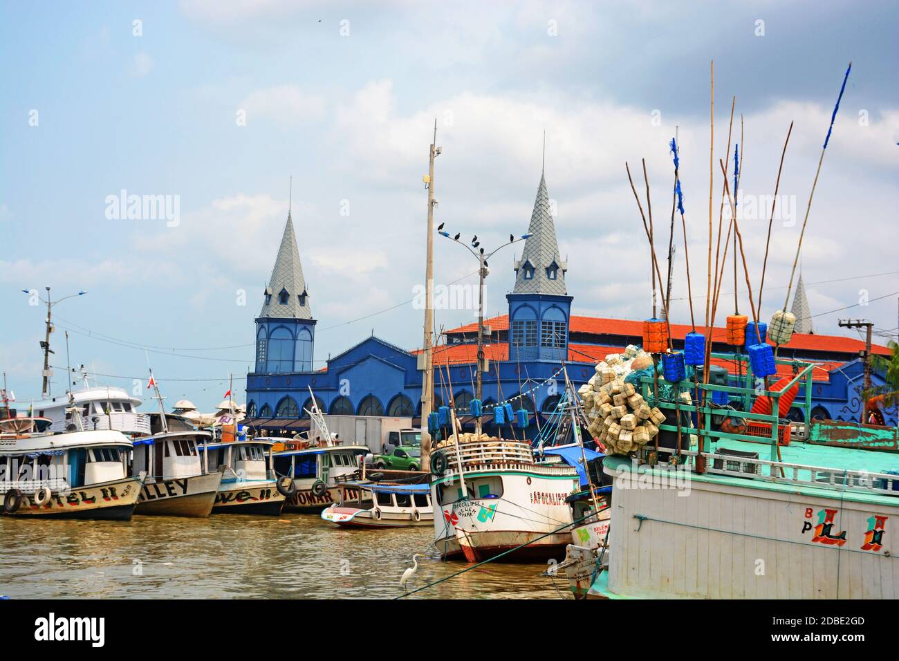 port, Ver O Peso market, Belem, Para, Amazon bassin, Brazil Stock Photo ...