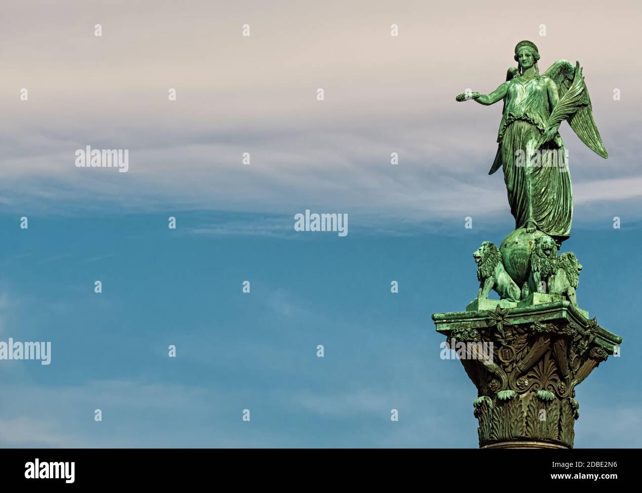 An old statue in an urban city of Germany Stock Photo - Alamy
