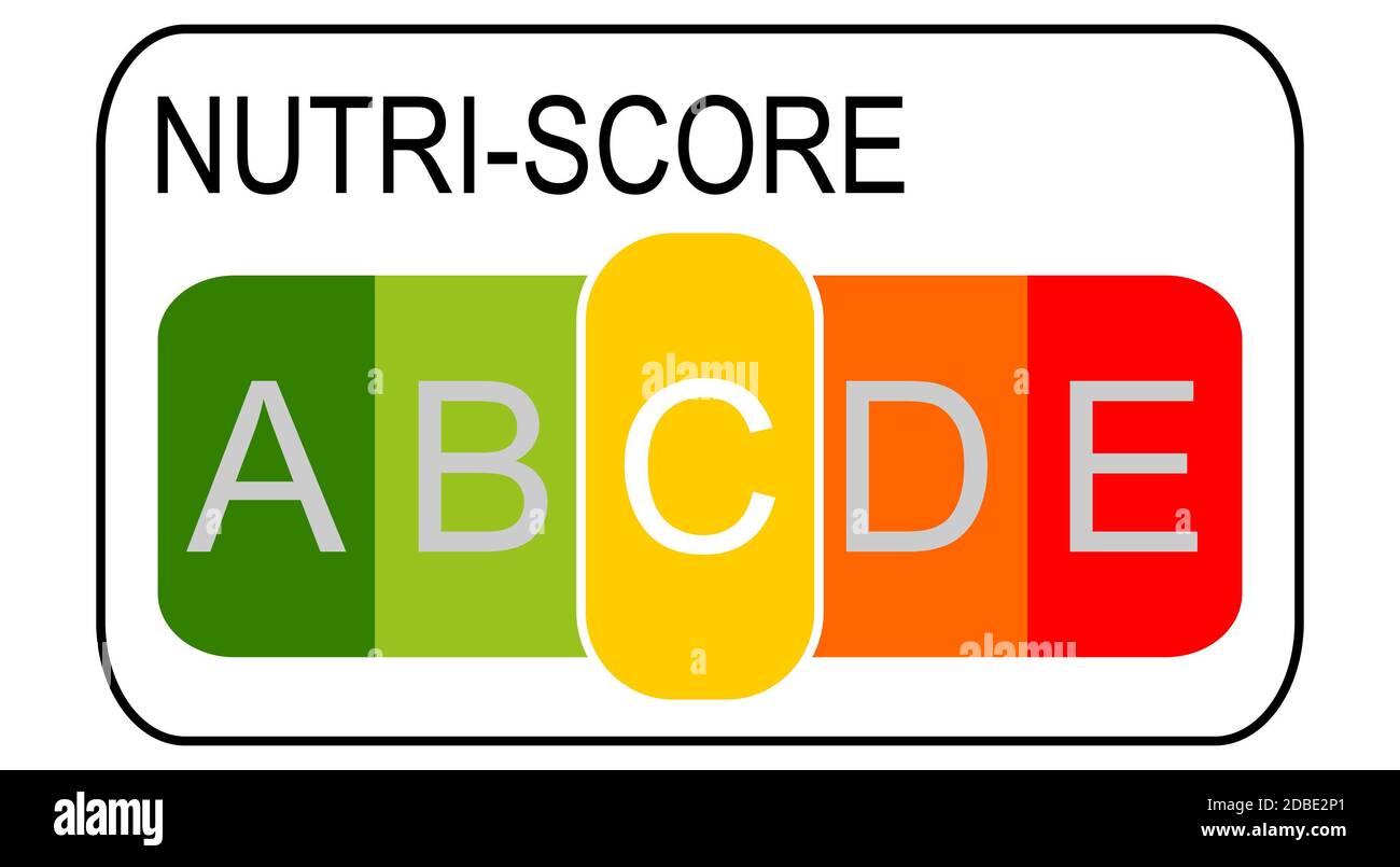 Nutri-Score Label C, 5-colour Nutrition Label â€“ illustration Stock ...