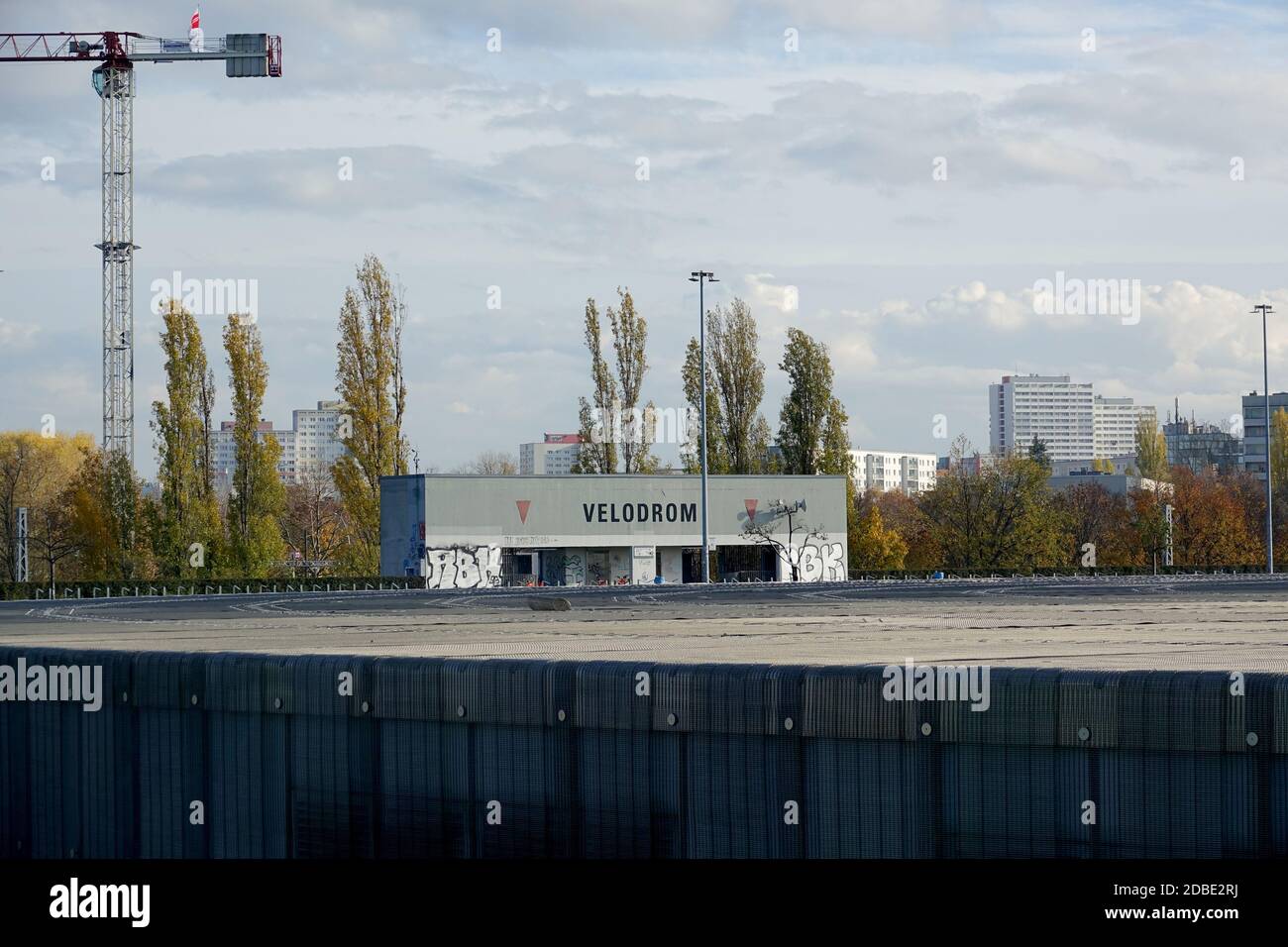 Berlin, Germany. 16th Nov, 2020. The lettering "Velodrom" is above the ...