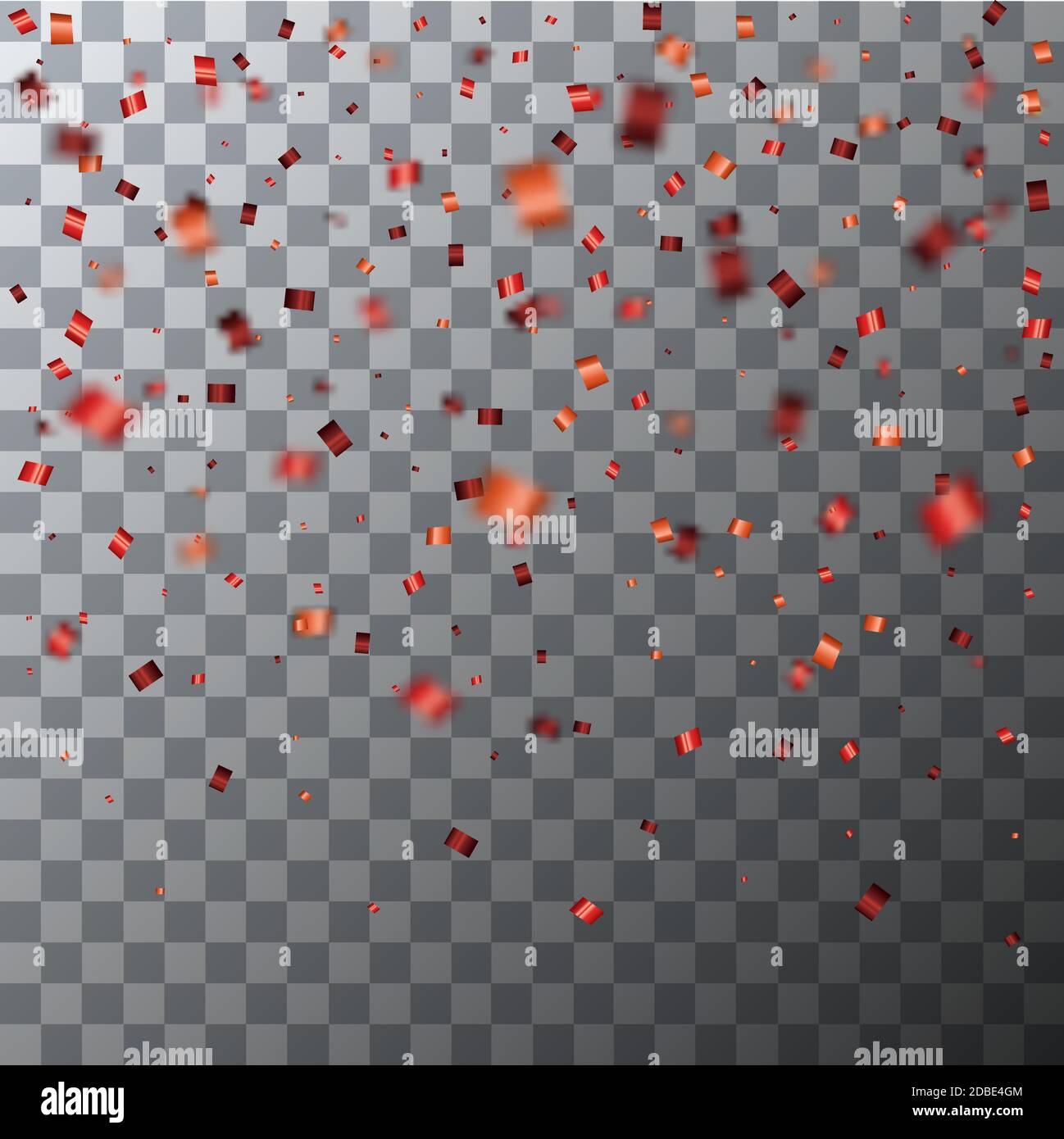 Vector modern festive confetti on transparent background Stock Vector ...