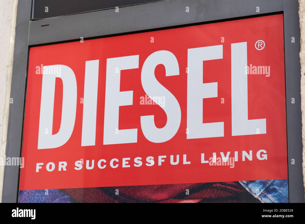 Bordeaux , Aquitaine / France - 11 01 2020 : Diesel shop logo and text ...