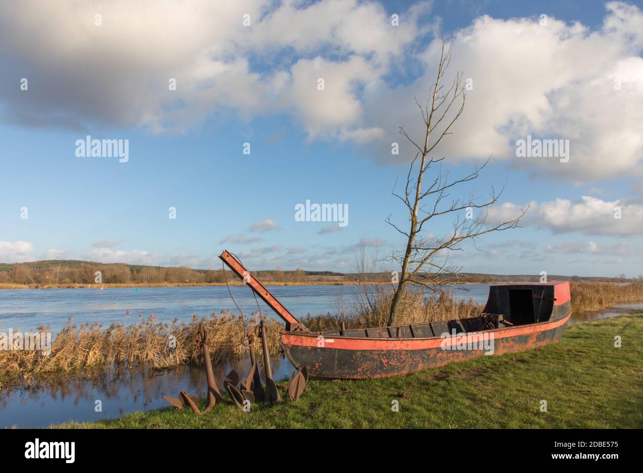 At the river Oder Stock Photo - Alamy