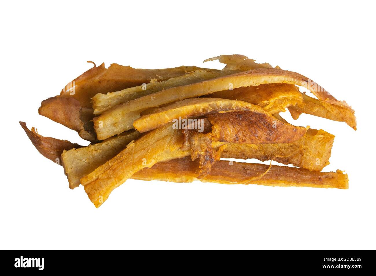 Peruvian squid isolated on a white background . Snack Fish to beer ...