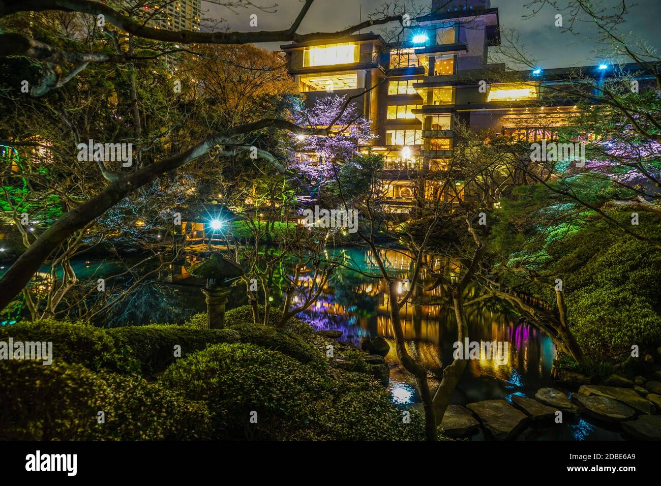 Image of Spring Japanese garden. Shooting Location: Tokyo metropolitan ...