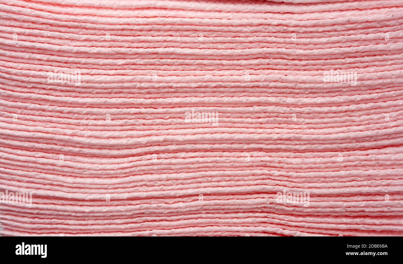 texture of pink paper napkins, full frame, close up Stock Photo - Alamy