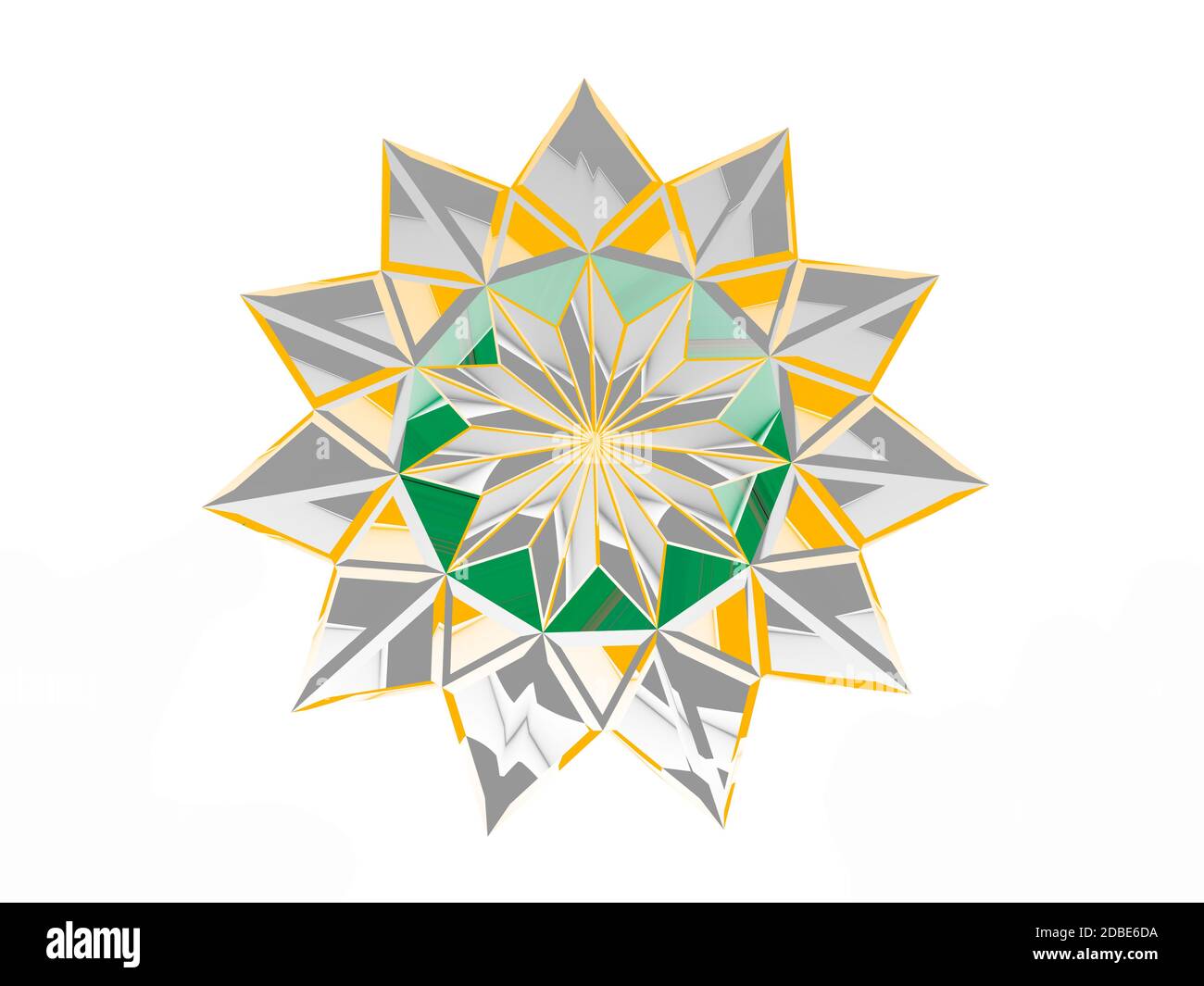 Star-shaped filigree colored compass rose Stock Photo - Alamy
