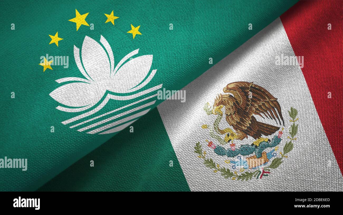 Mexico macau flag hi-res stock photography and images - Alamy