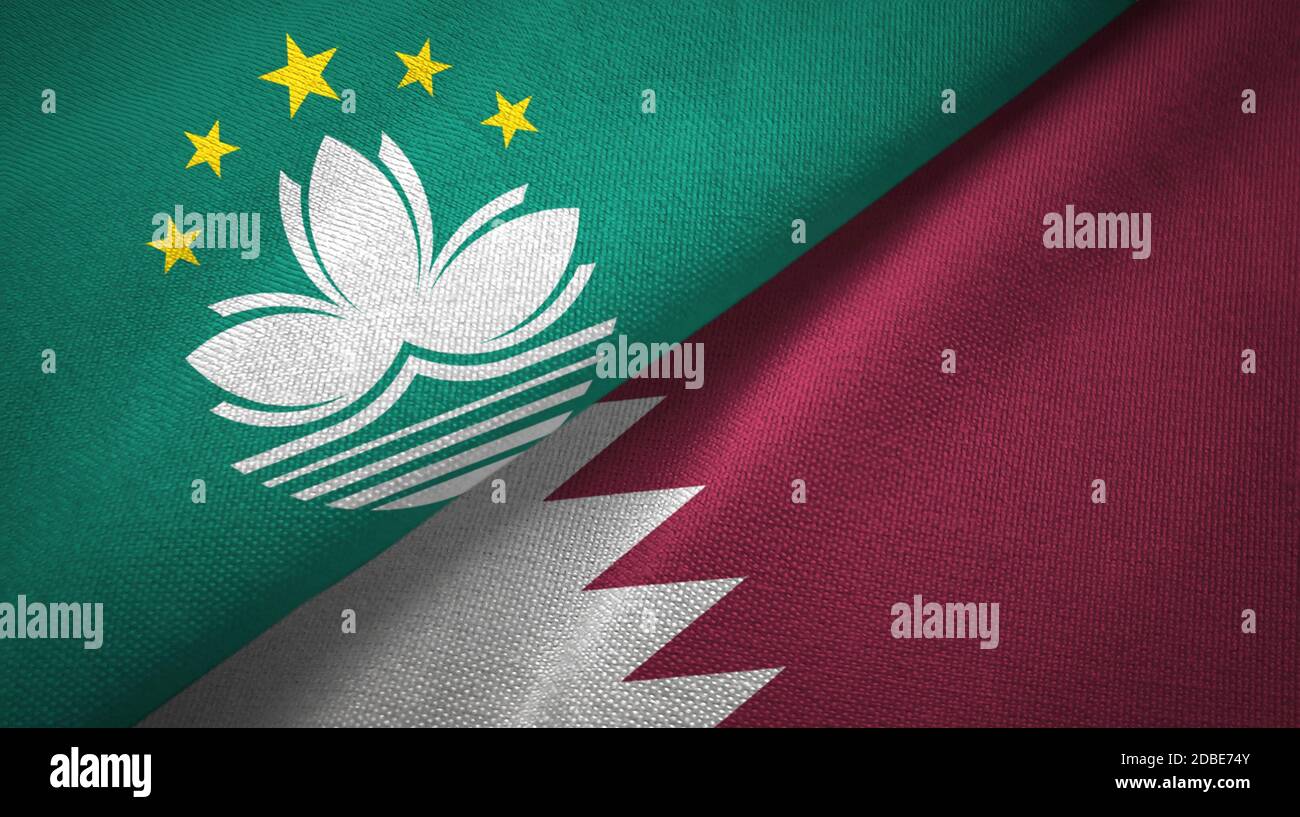 Macau qatar flag hi-res stock photography and images - Alamy