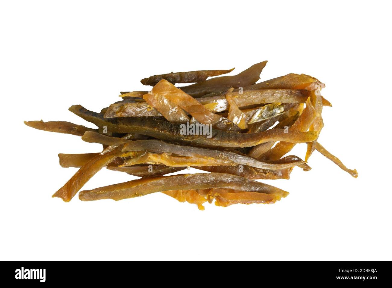 Dried carp fish sticks isolated on white background. Snack Fish to beer ...