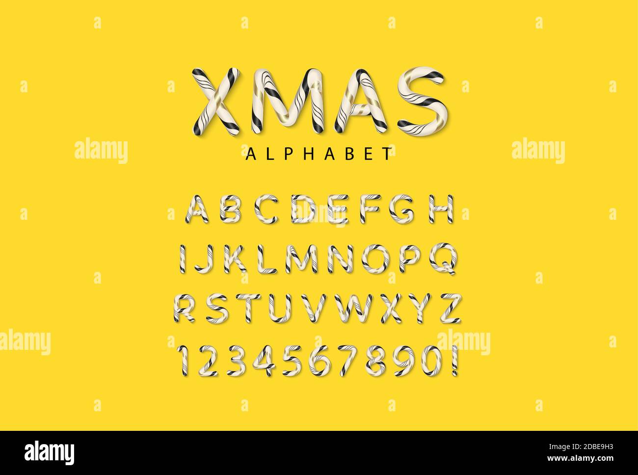 Merry christmas lettering number Stock Vector Images - Alamy