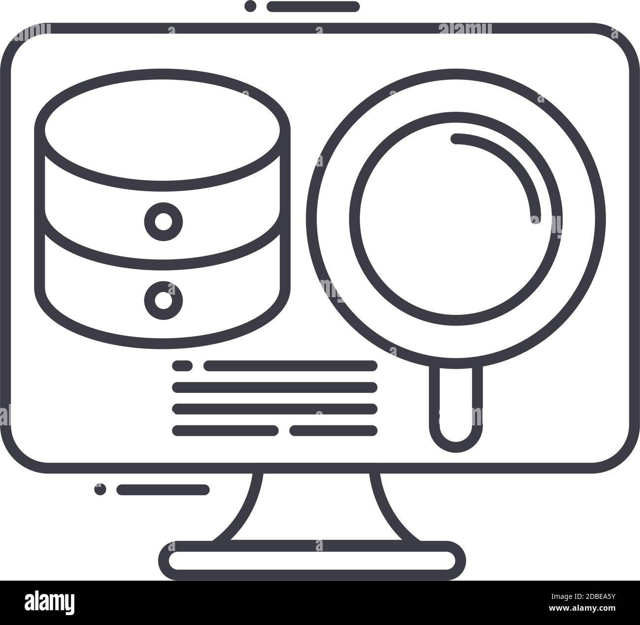 Progress icon, linear isolated illustration, thin line vector, web ...