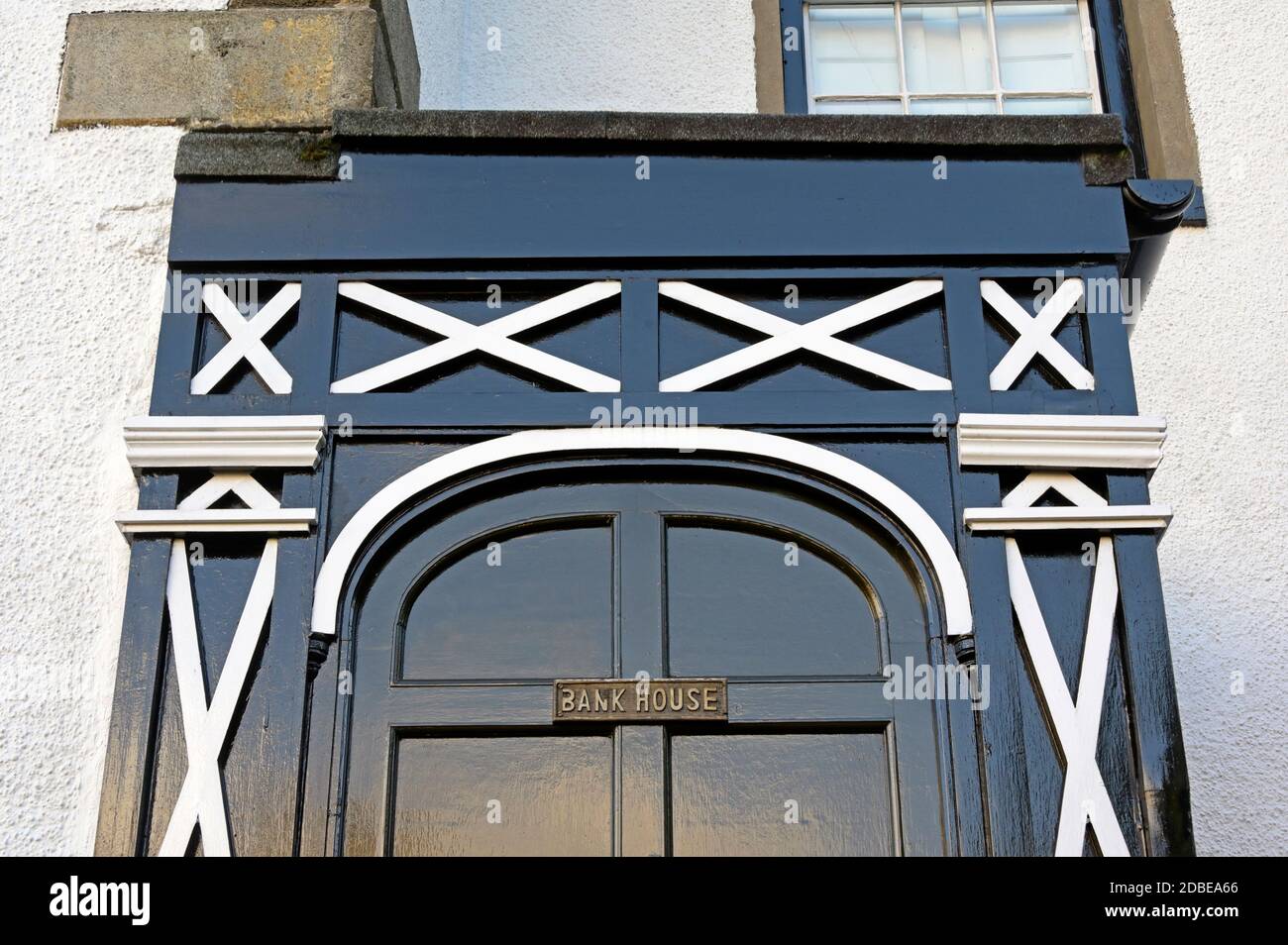 Detail of Front Door, Bank House, Beast Banks, Kendal, Cumbria, England ...