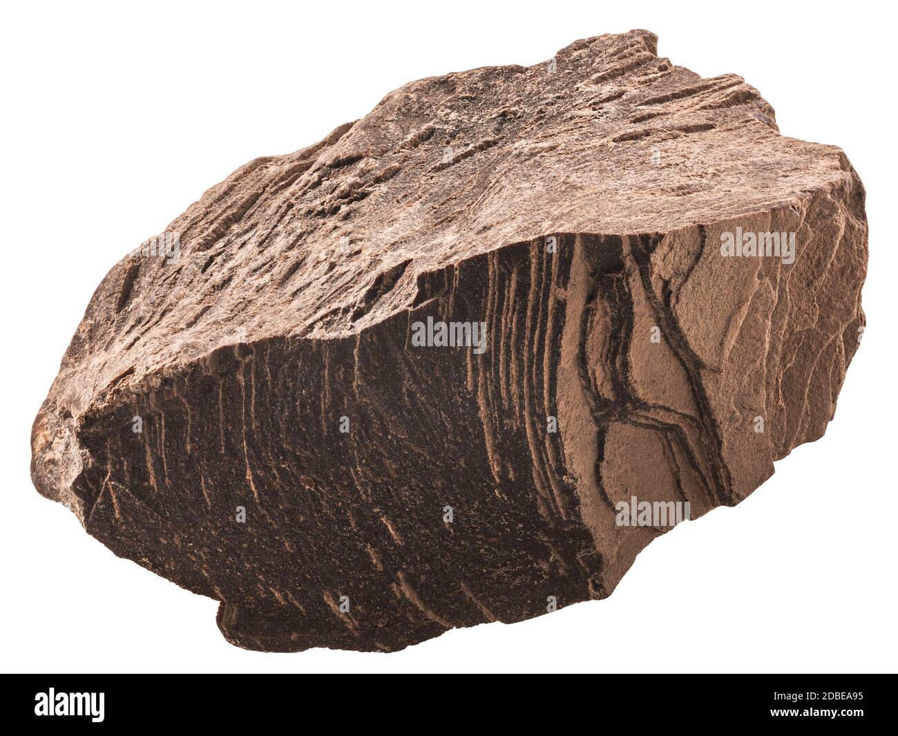 Chunk of roughly crushed chocolate or solid cocoa mass, isolated Stock ...