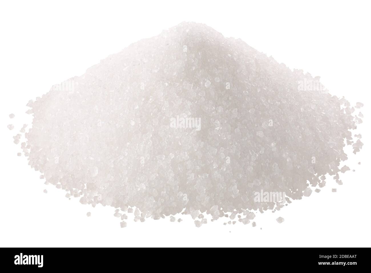 Pile of white crystalline sugar, isolated Stock Photo - Alamy