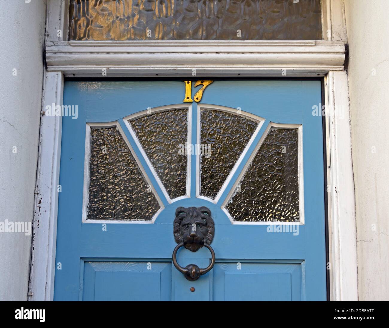 Detail of Front Door, House Number 17 Beast Banks, Kendal, Cumbria ...