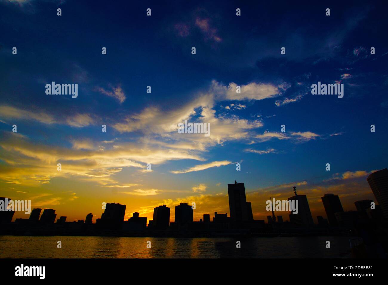 Tokyo skyline silhouette hi-res stock photography and images - Alamy