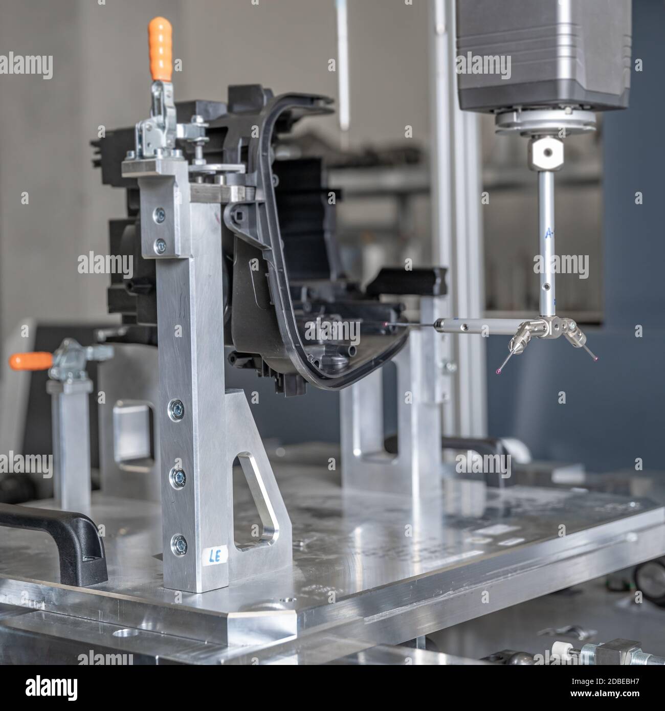 3D measuring device in a factory for the production of plastic castings ...
