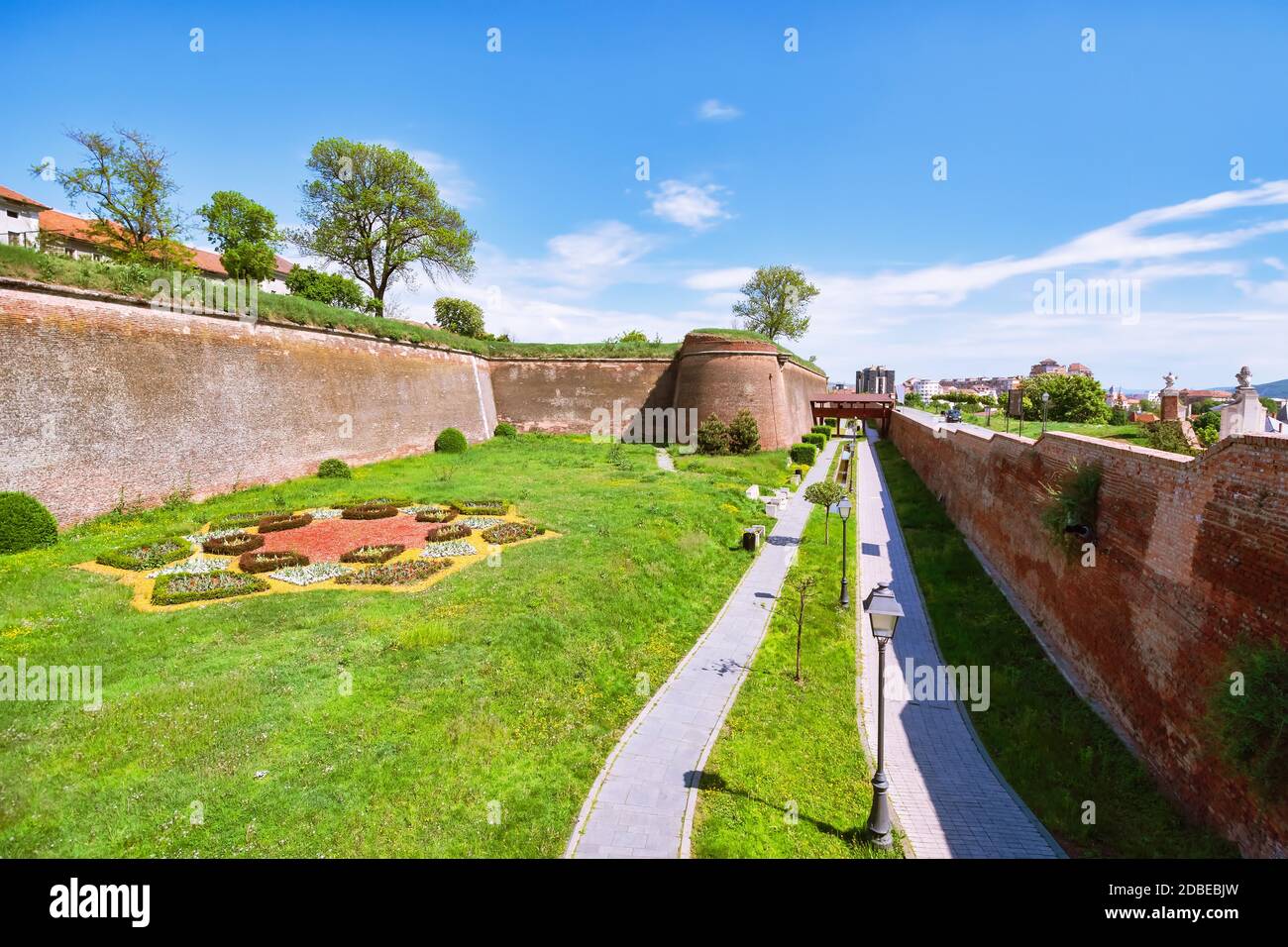 Inside of Romanian Fortress - Alba Carolina Citadel Stock Photo - Alamy