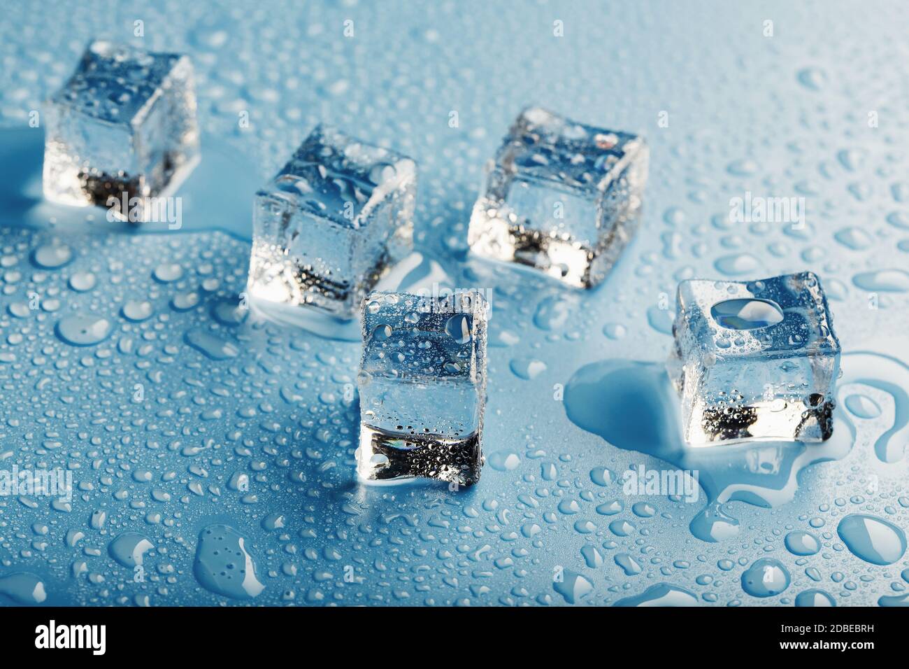 Blocks of Ice With water Drops close-up Stock Photo - Alamy