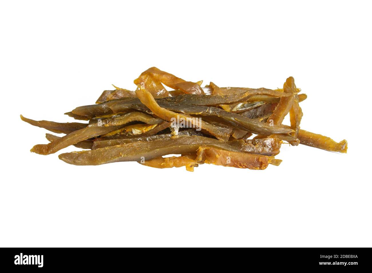 Dried carp fish sticks isolated on white background. Snack Fish to beer ...