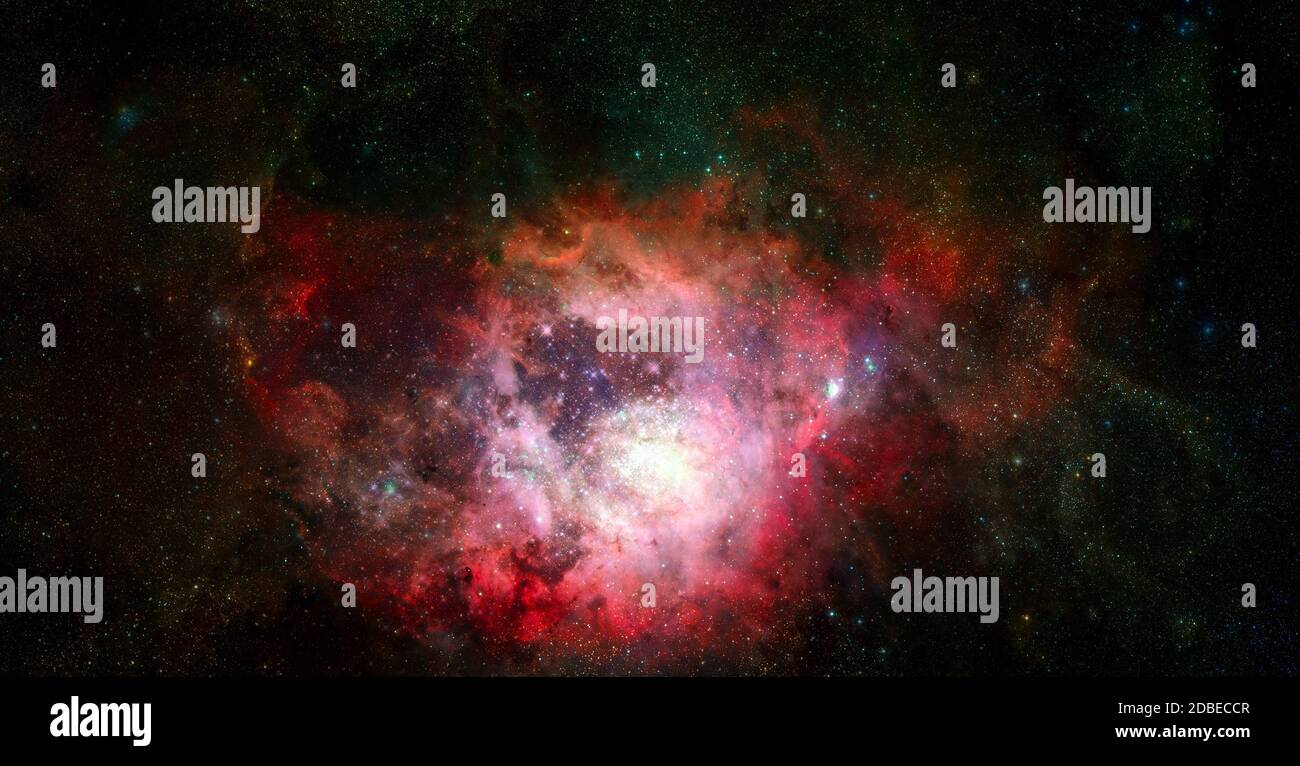 Infinite space background with nebulas and stars. This image elements ...