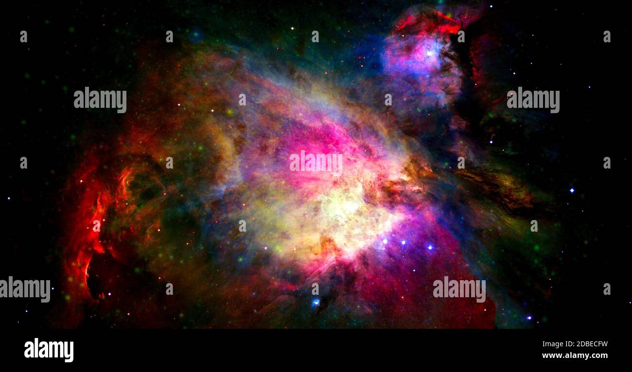 Galactic background. Elements of this image furnished by NASA Stock ...