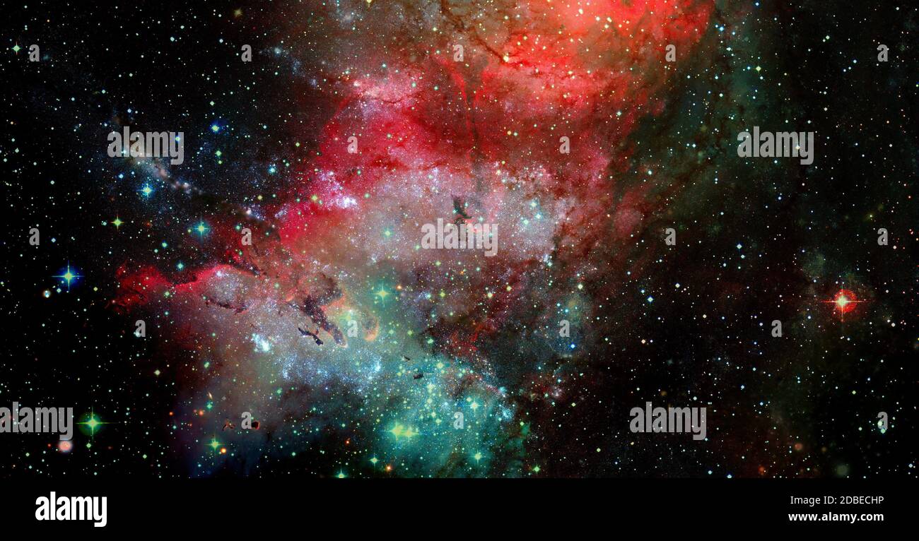 Galactic background. Elements of this image furnished by NASA Stock ...