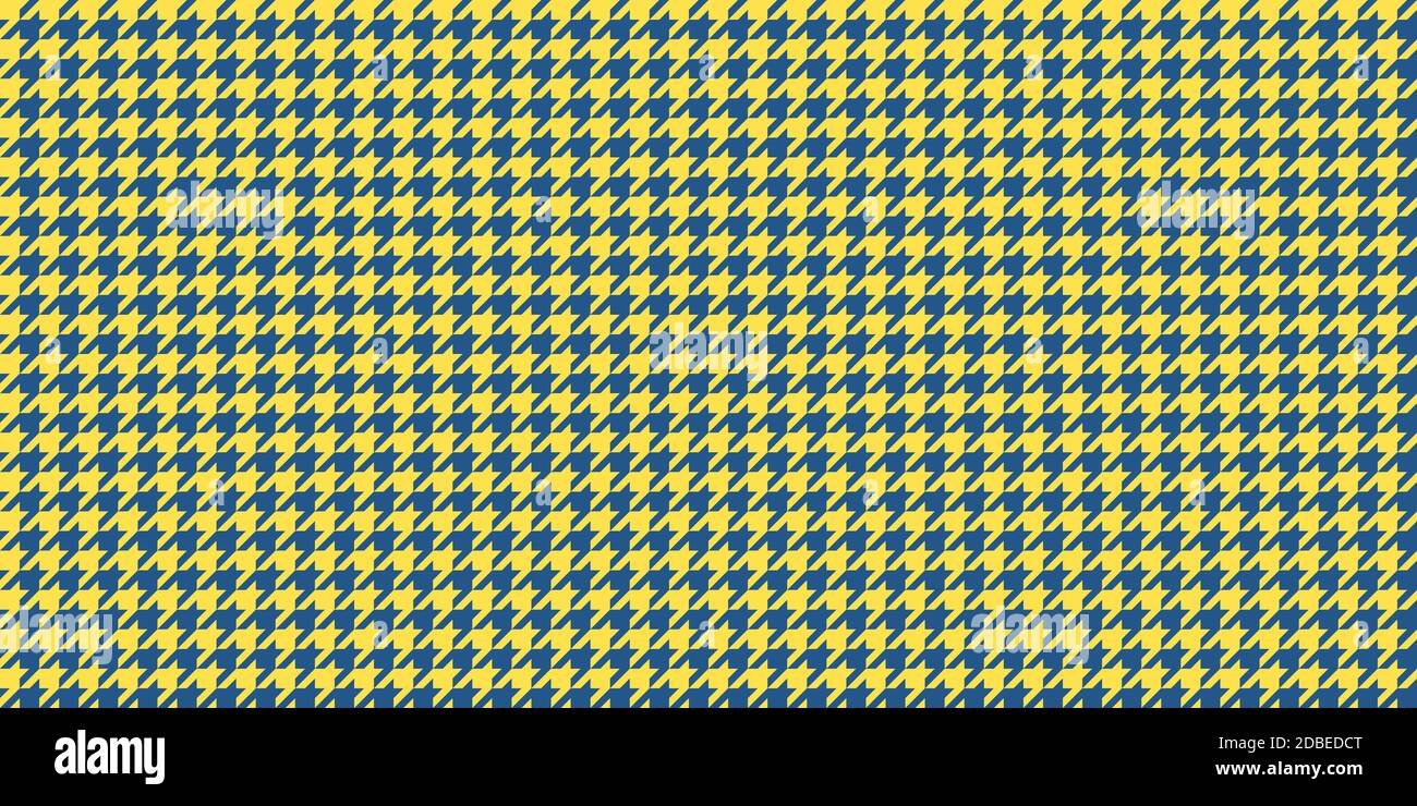 Yellow Blue Seamless Houndstooth Pattern Background. Traditional Arab ...