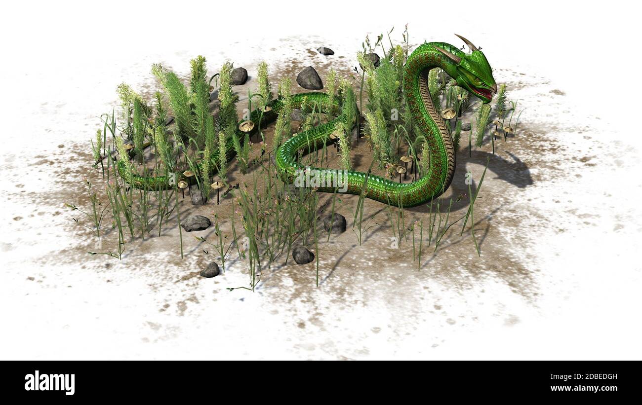 3d render snake hi-res stock photography and images - Alamy