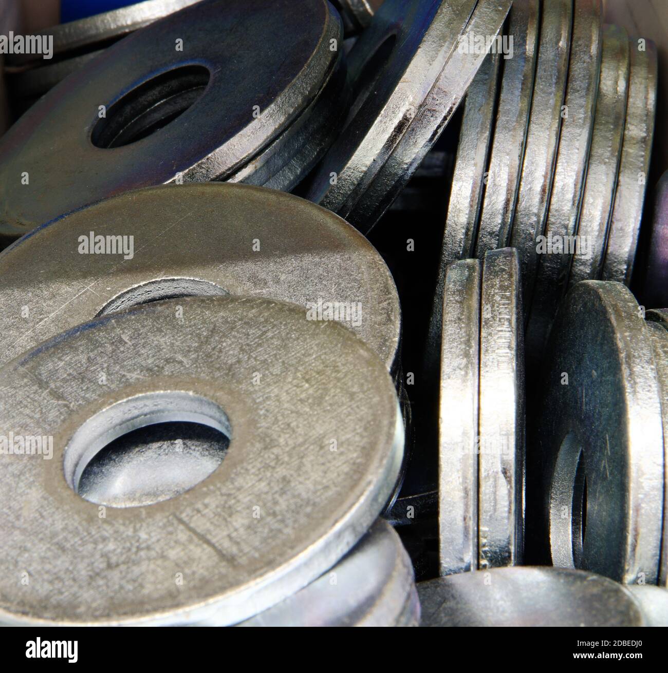 Sales box with loose washers Stock Photo - Alamy