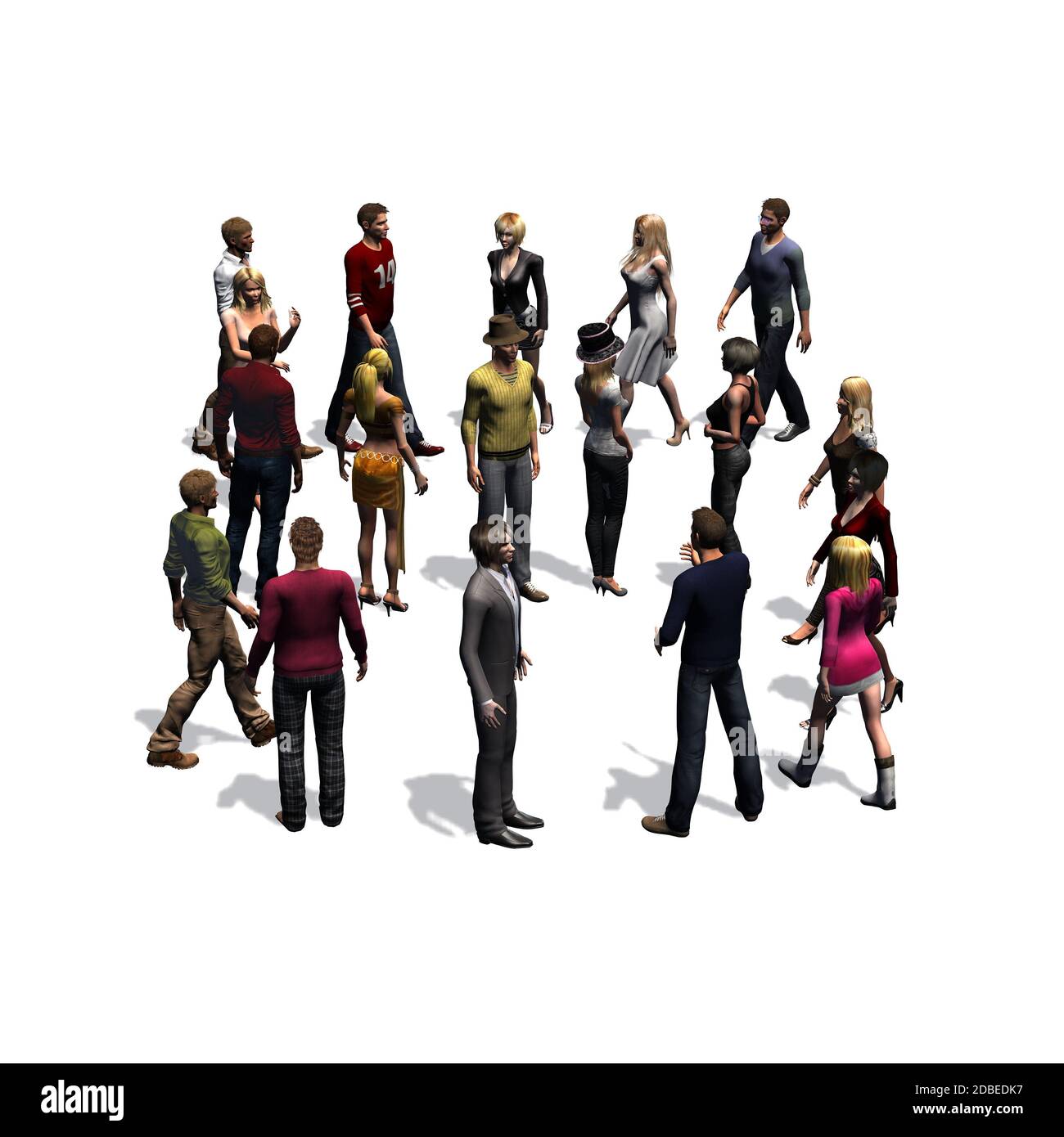 people - arranged in number 5 with shadow Stock Photo - Alamy