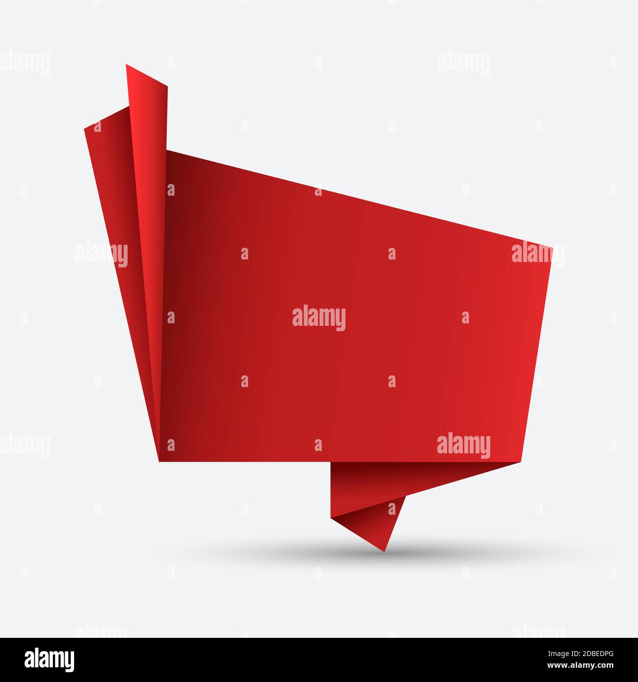 Vector modern bubble speech origami on white Stock Vector Image & Art ...