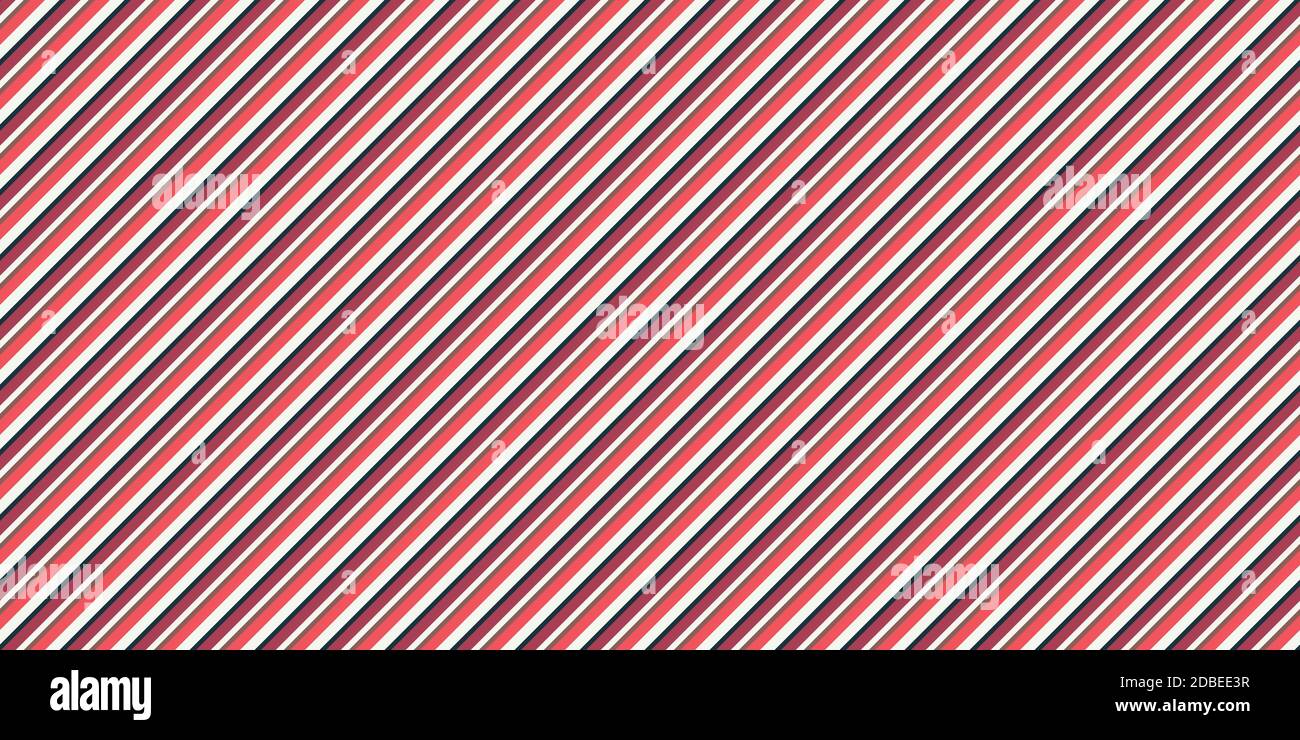 Red Seamless Inclined Stripes Background. Modern Colors Sidelong Lines ...