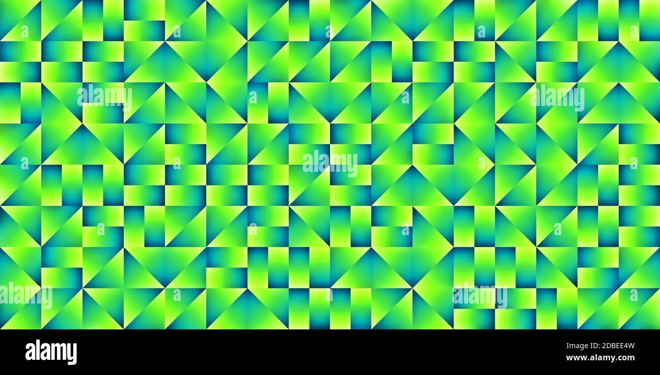Lime Green Modern Random Filling Geometric Shapes Pattern Background ...