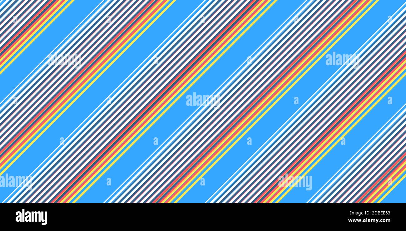 Summer Seamless Inclined Stripes Background. Modern Colors Sidelong ...