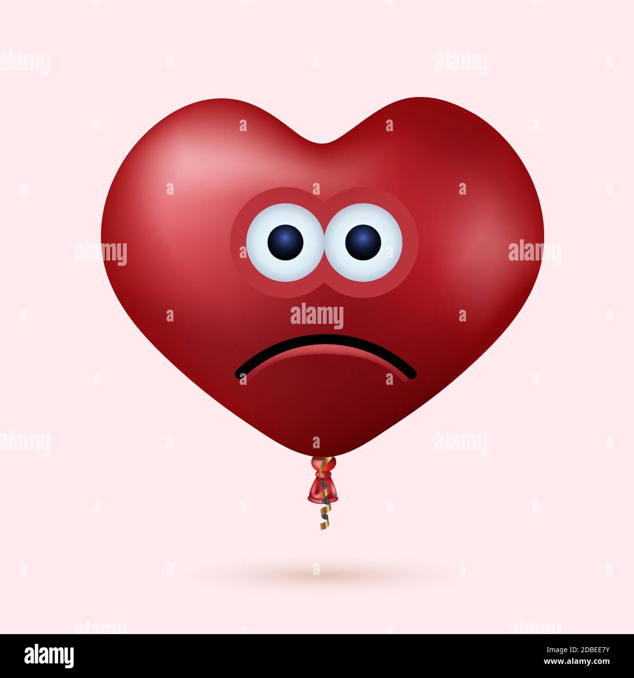 Sad face balloon Stock Vector Images - Alamy