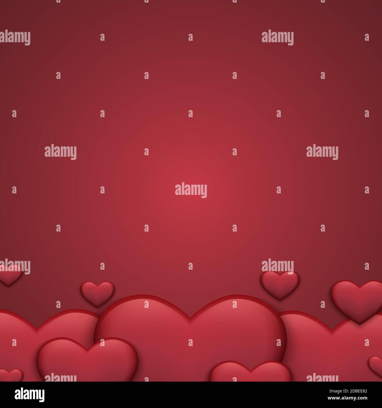 Vector modern red valentines day background. Heart icon for design ...