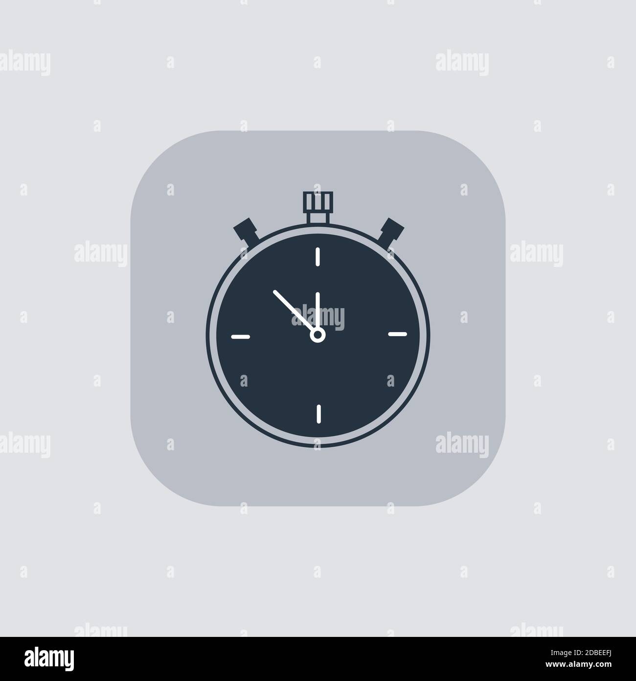 Vector modern stopwatch icon on gray background Stock Vector Image ...
