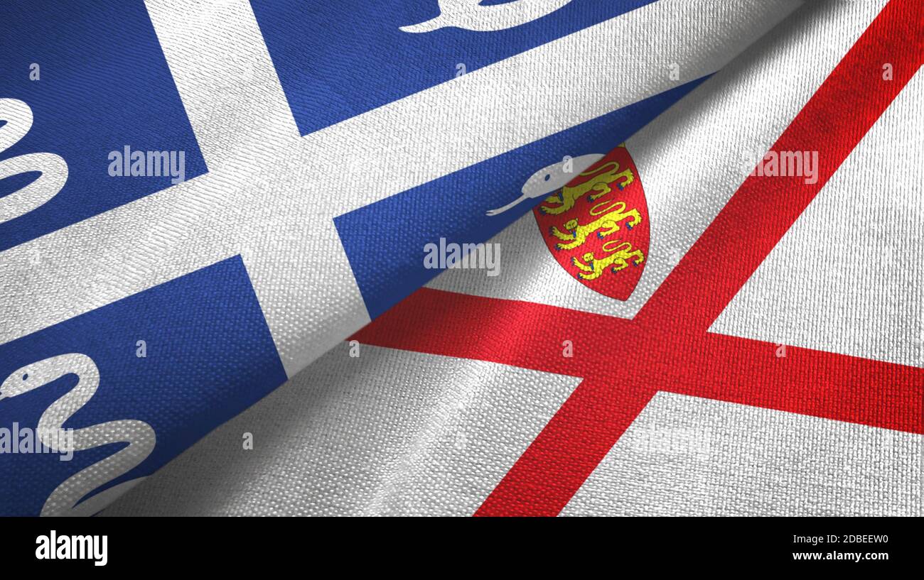 Martinique snake and Jersey two flags textile cloth, fabric texture ...